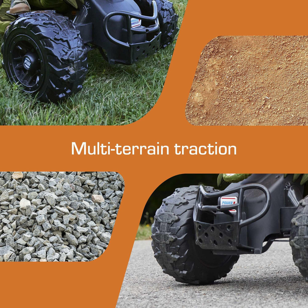 12-volt Power Wheels Jurassic World Dino Racer ATV Ride-On – KidsRideZone